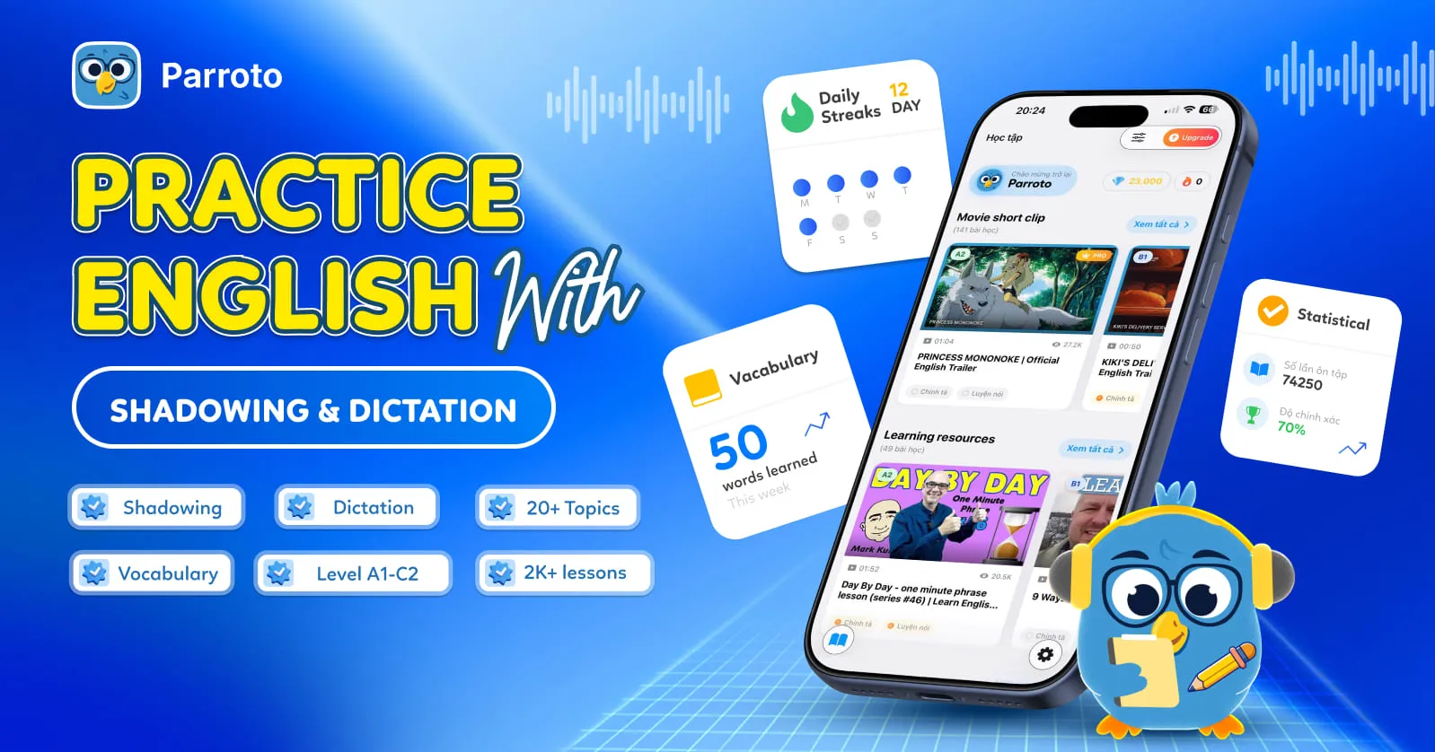 Learn English with Movie Clips: Shadowing & Dictation Practice
